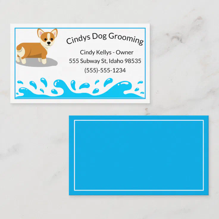 Dog Grooming Business Card | Zazzle