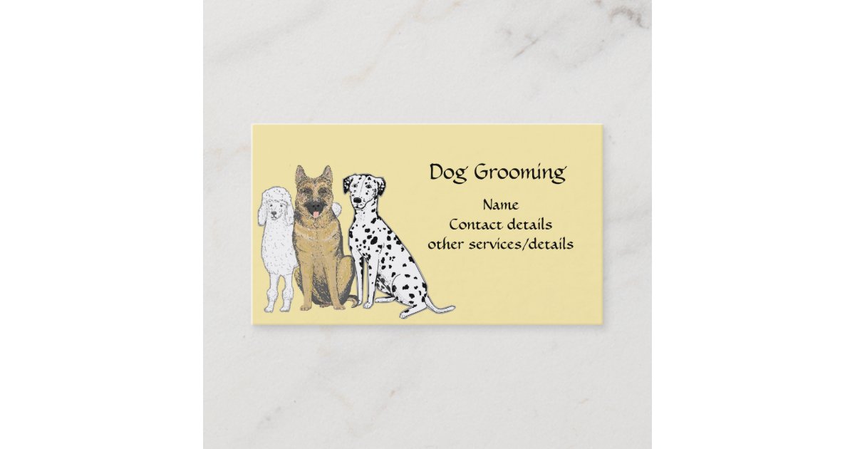 Dog Grooming Business Cards | Zazzle