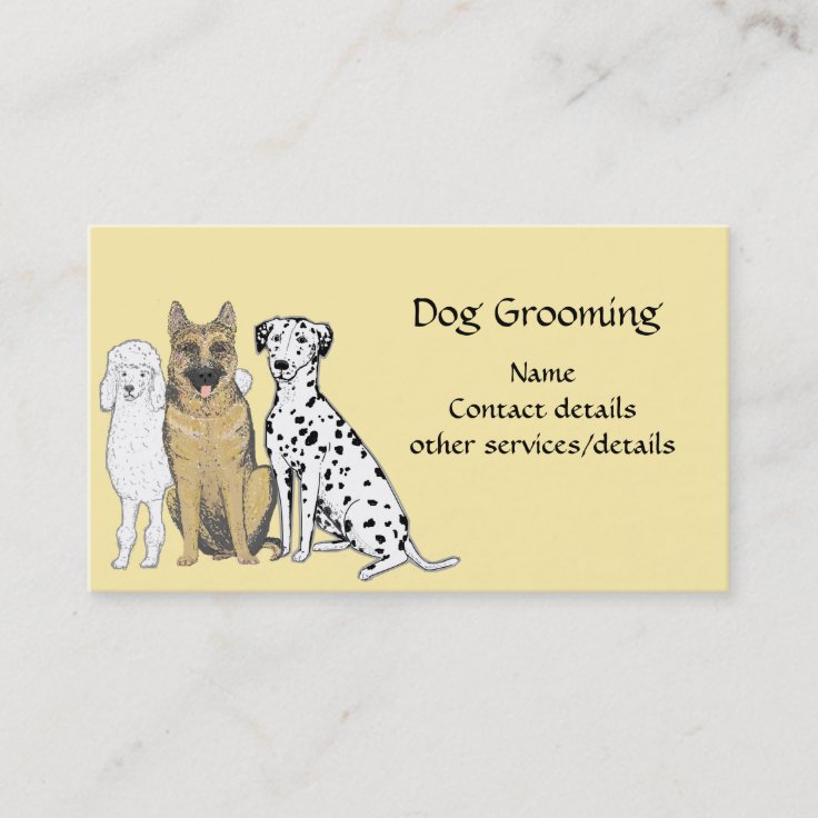 Dog Grooming Business Cards | Zazzle