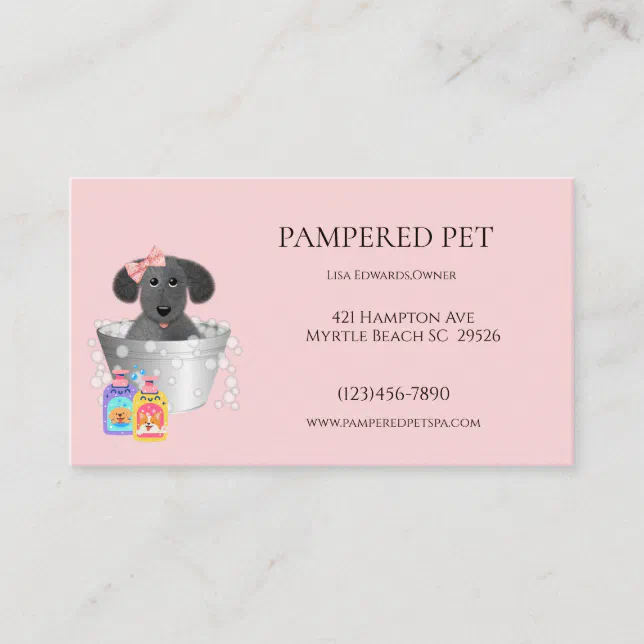 Dog Grooming Business Cards | Zazzle