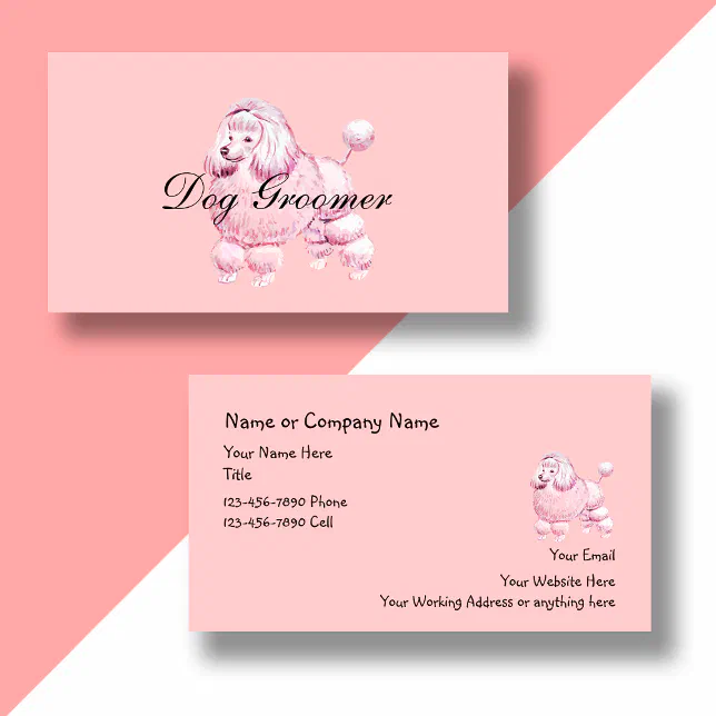 Dog Grooming Business Cards | Zazzle