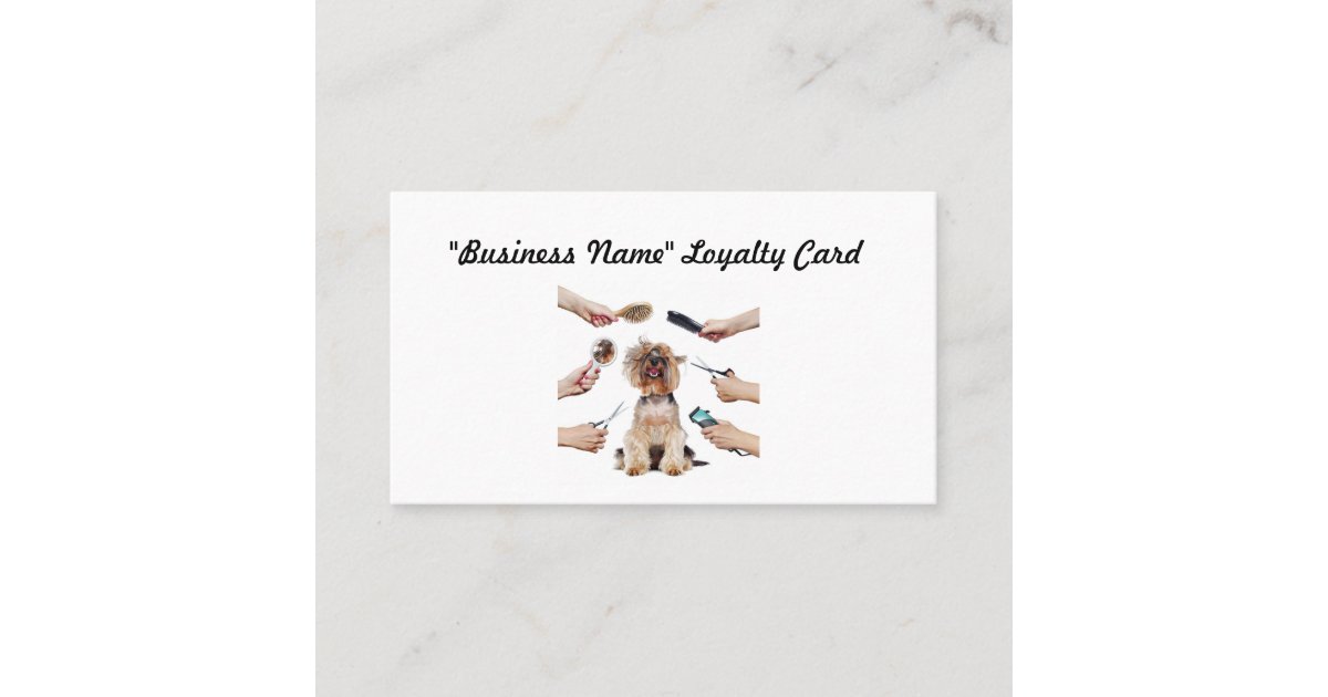 Dog Grooming Loyalty Card | Zazzle