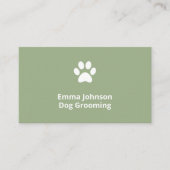 Dog Grooming | walking | sitting Sage Business Card | Zazzle