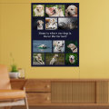 Dog Lover 12 Photos Home Is Where Our Dog Is Poster | Zazzle