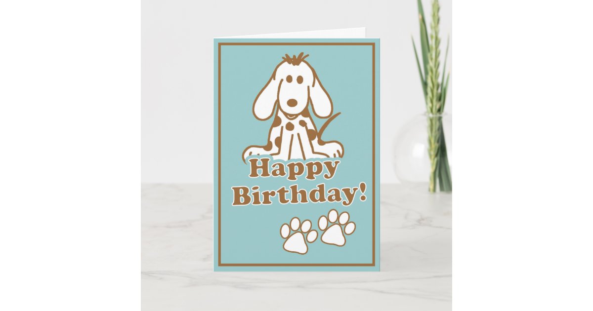 Dog Lover Birthday Card | Zazzle.com