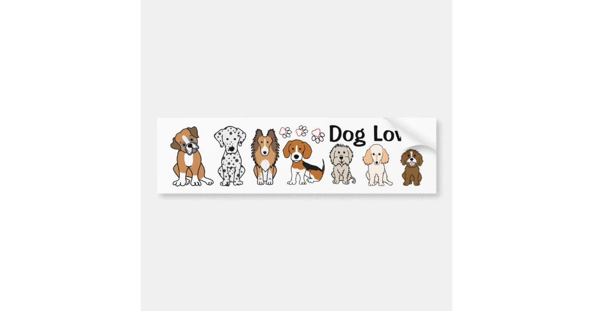 Dog Lover Bumper Sticker | Zazzle