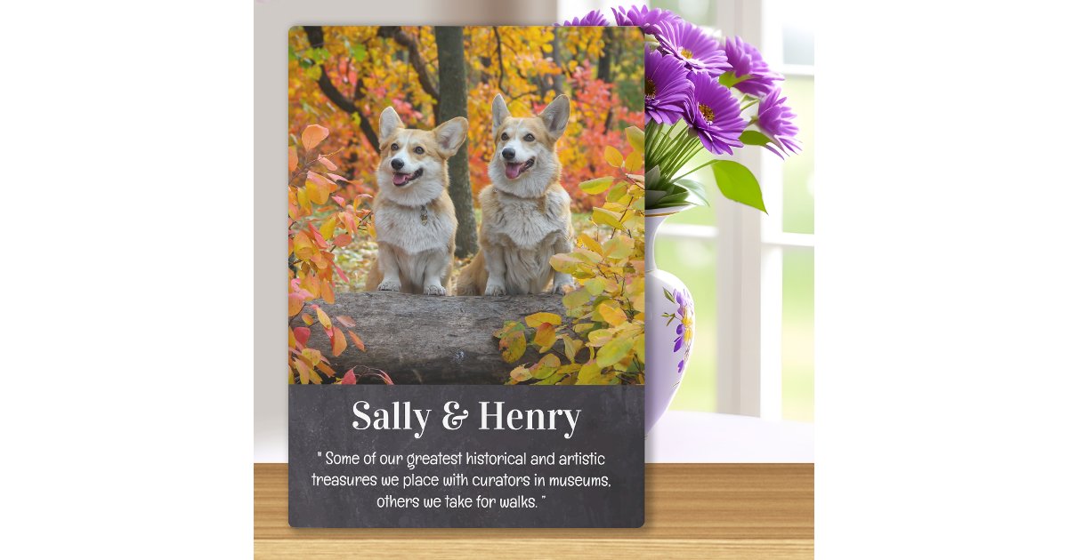 Dog Lover Poem Personalized Pet Photo Plaque | Zazzle