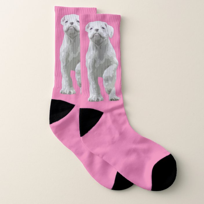 Dog Lovers Gifts - Fun White Boxer Dog Socks | Zazzle.com