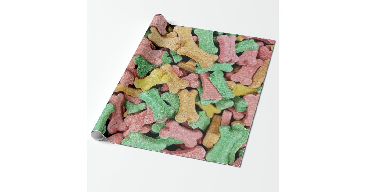 dog milk bones wrapping paper | Zazzle