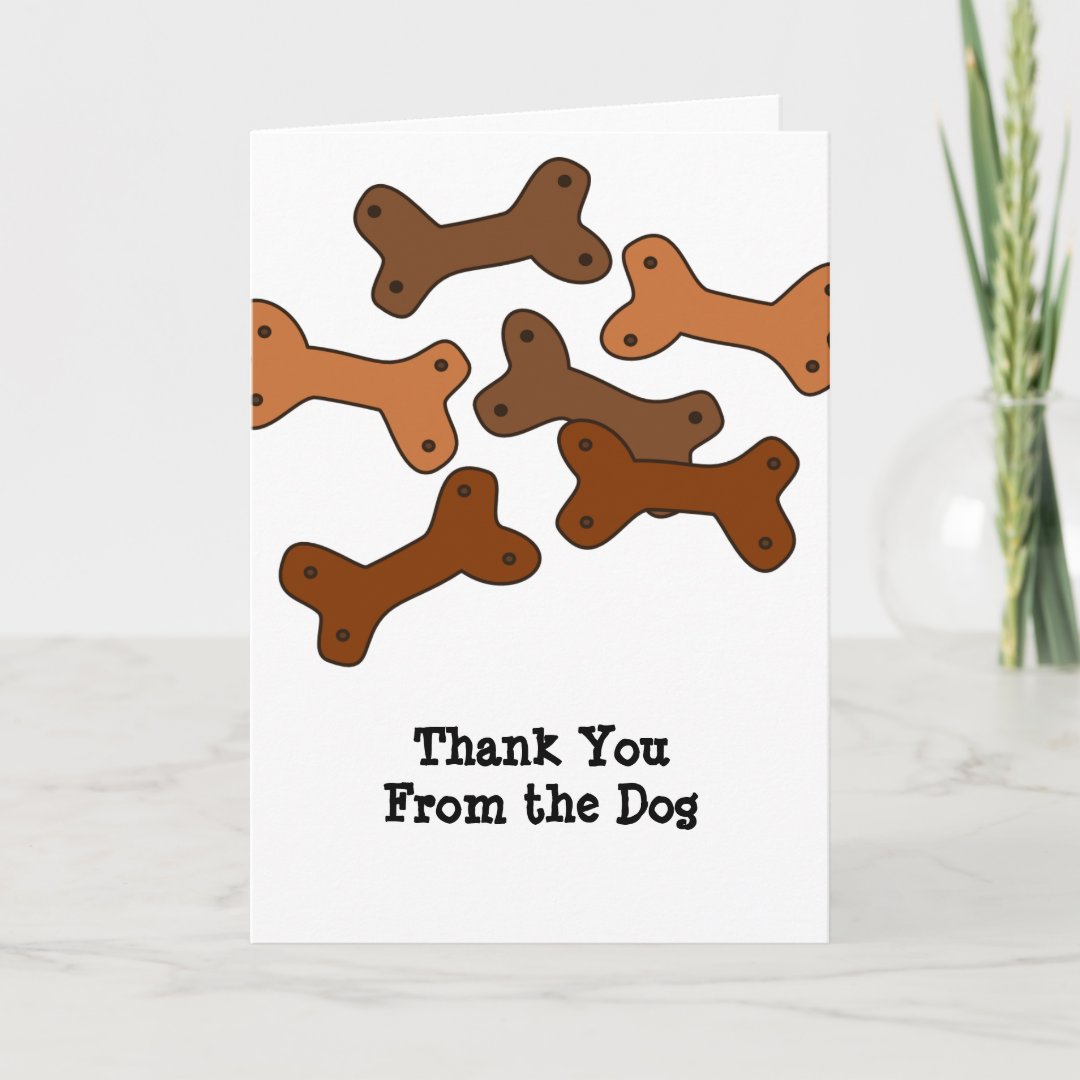 Dog or Puppy Thank You with Custom Photo / Text Card | Zazzle