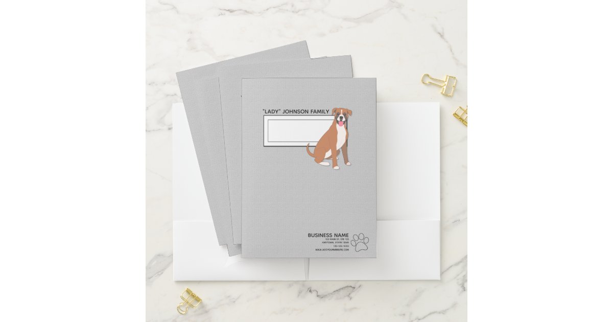 Dog Owner Care Folders | Zazzle