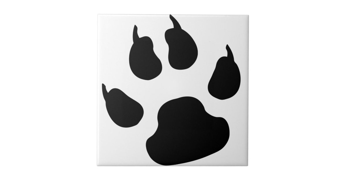 Dog Paw Ceramic Tile | Zazzle