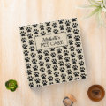 Dog paw prints binder book for pet owner or vet | Zazzle