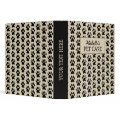 Dog paw prints binder book for pet owner or vet | Zazzle
