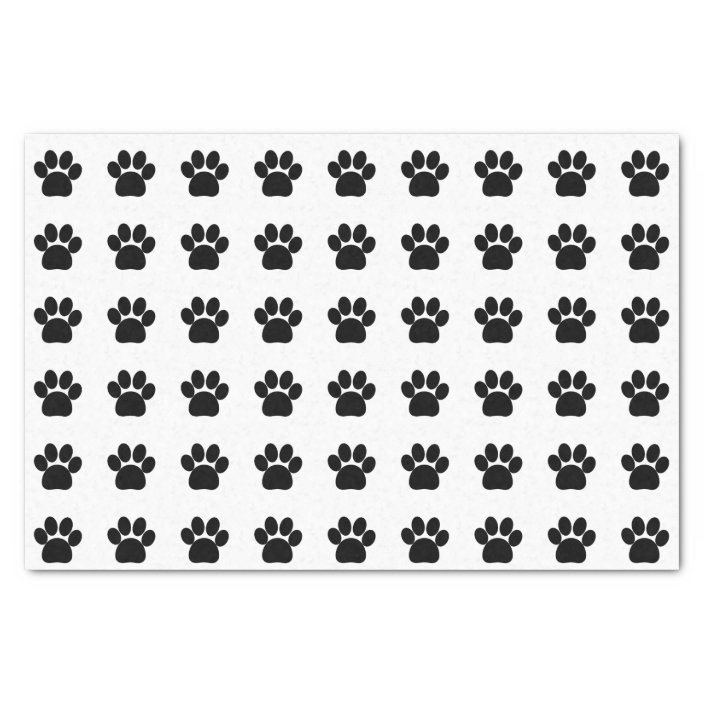 Dog Paw Prints Tissue Paper | Zazzle.com