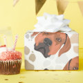 Dog paws pattern Rhodesian Ridgeback Wrapping Paper | Zazzle