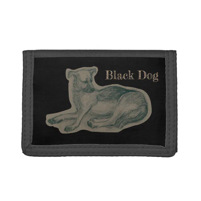 Dog. Pencil drawing. Trifold Wallet | Zazzle