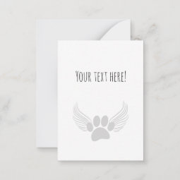 Dog Pet Memorial Custom Black And White Note Card | Zazzle