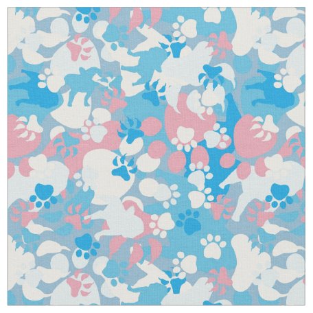 Dog Camouflage Pattern Fabric | Zazzle