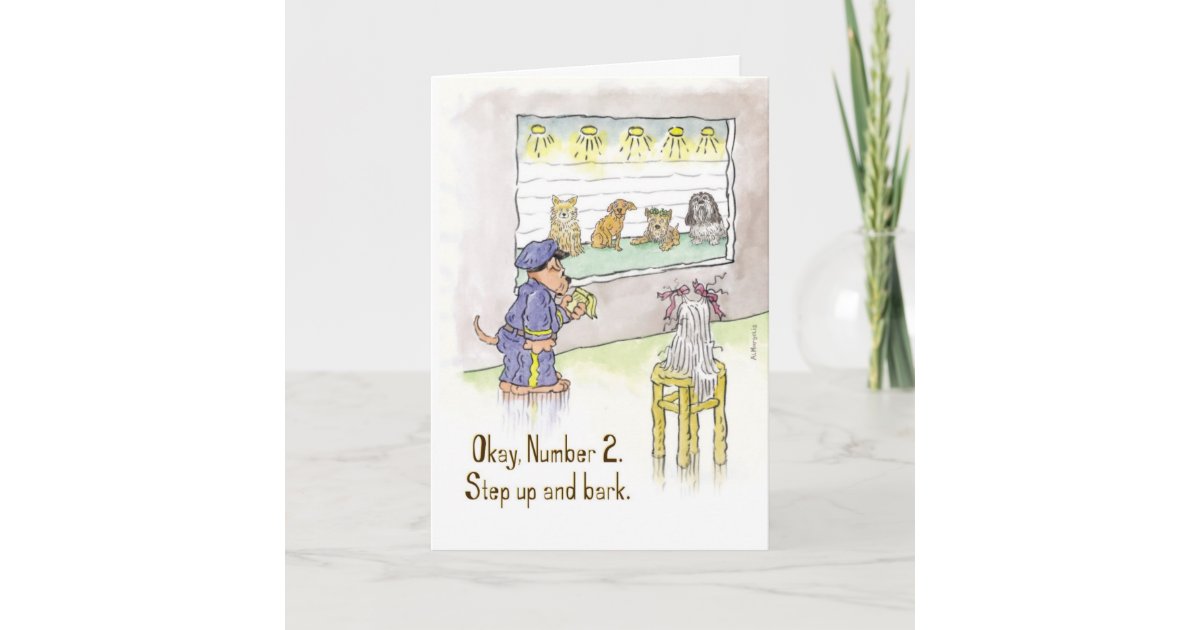 Dog Police Lineup - Birthday Card | Zazzle