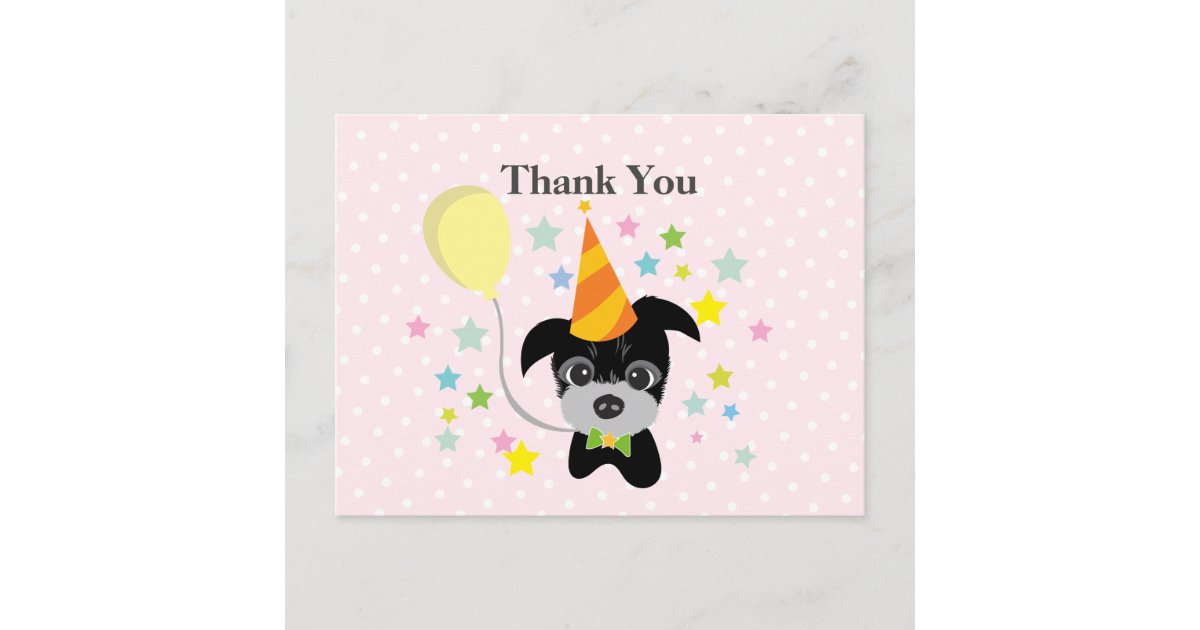 dog, puppy, thank you card | Zazzle