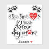 Dog Rescue Pack 2 Four Individual Sticker | Zazzle