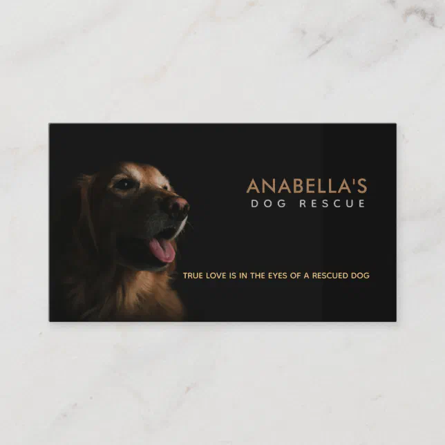 Dog Rescue Slogans Business Cards | Zazzle