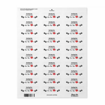 Dog Rescue Themed Label | Zazzle