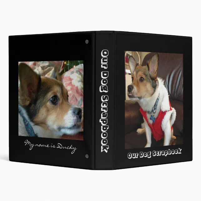 Dog Scrapbook Binder | Zazzle