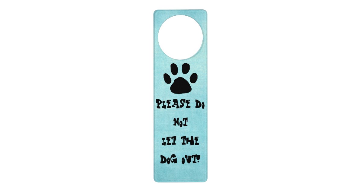 Dog Sign for Door | Zazzle