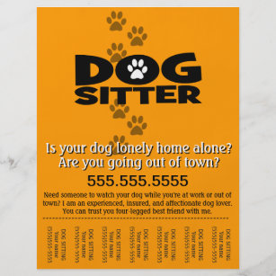 Pet Sitter Flyers | Zazzle