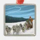 Dog Sledding Scene - Iditarod, Alaska Metal Ornament | Zazzle