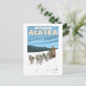 Dog Sledding Scene - Iditarod, Alaska Postcard | Zazzle