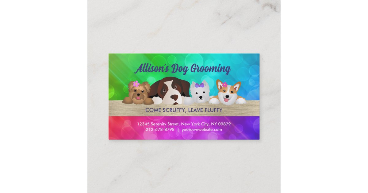 Dog slogans business card | Zazzle