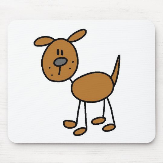 Dog Stick Figure Mousepad | Zazzle.com