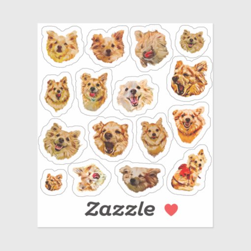 Dog Sticker Set | Zazzle