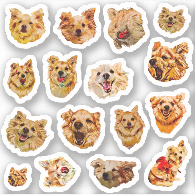 Dog Sticker Set | Zazzle
