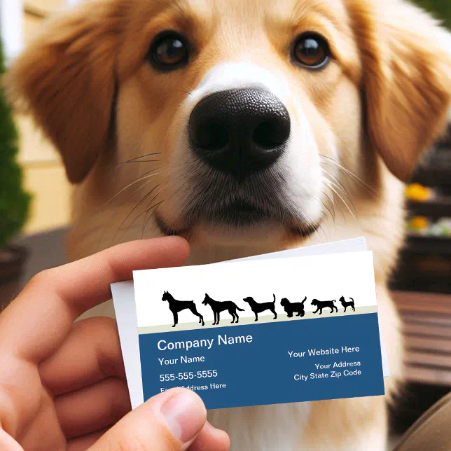 Dog Themed Pet Design Business Card | Zazzle