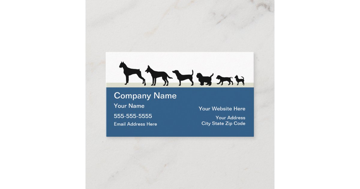 Dog Themed Pet Design Business Card | Zazzle