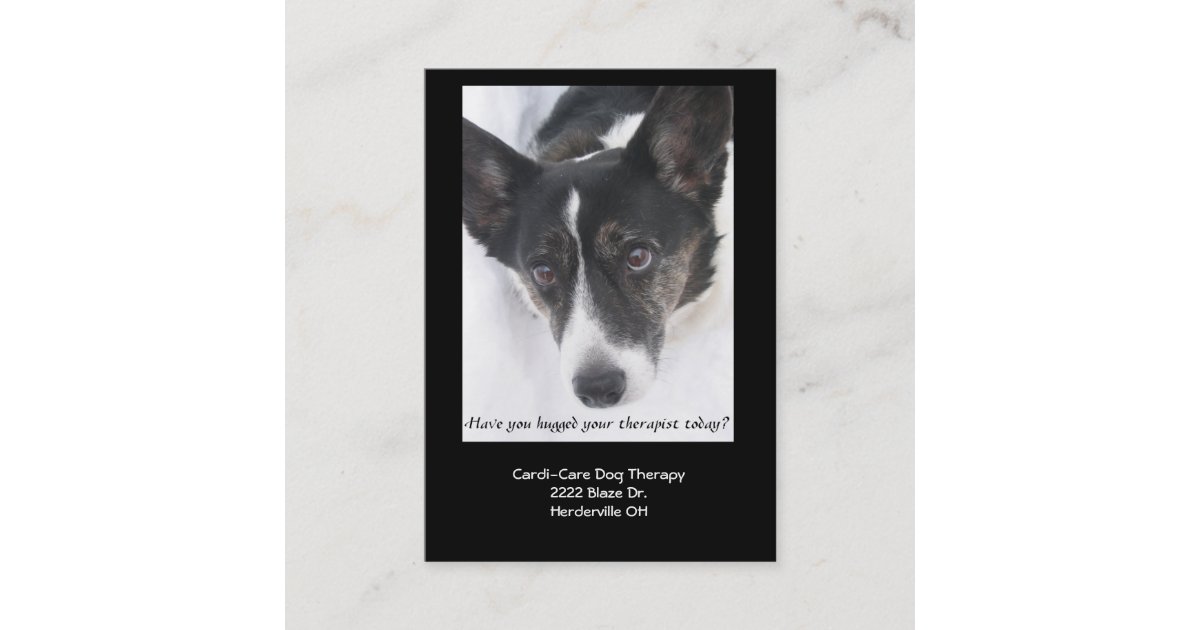Dog Therapy Business Card II | Zazzle