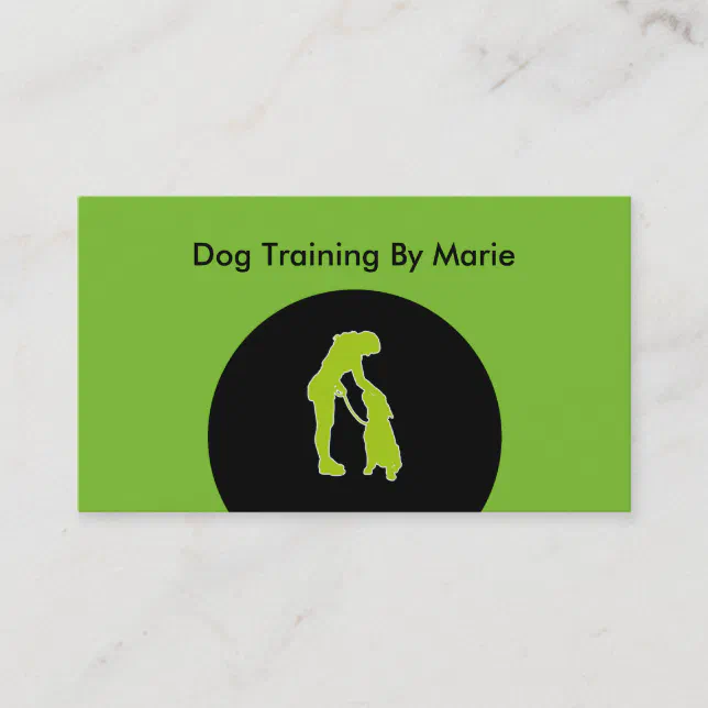 Dog Trainer Business Card | Zazzle