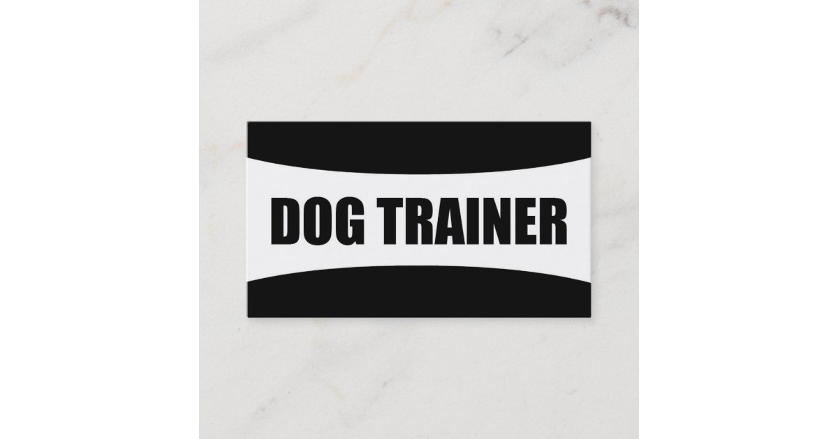 Dog Trainer Business Card | Zazzle