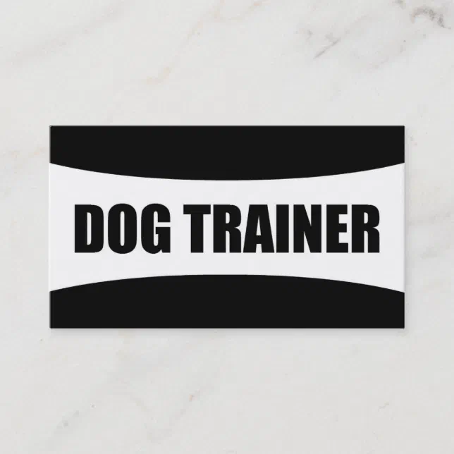 Dog Trainer Business Card | Zazzle