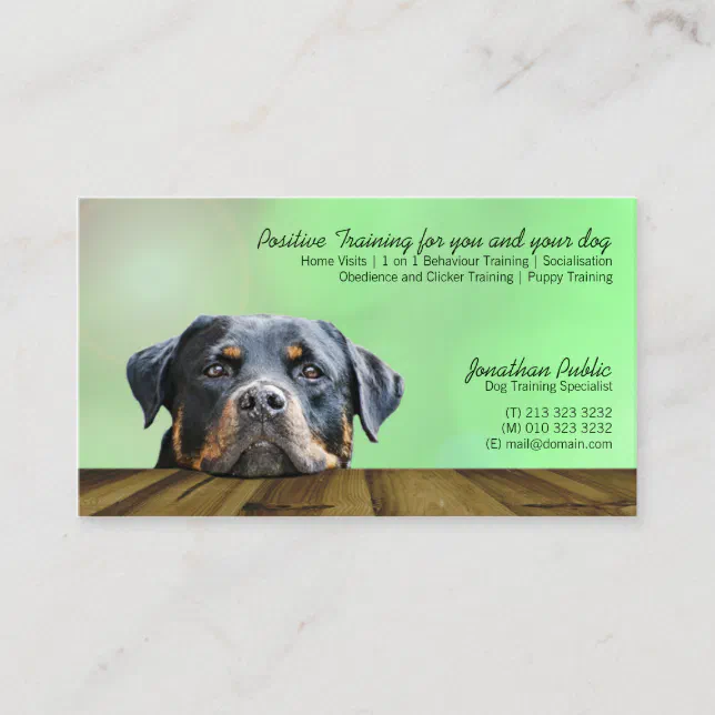 Dog Trainer Business Card | Zazzle