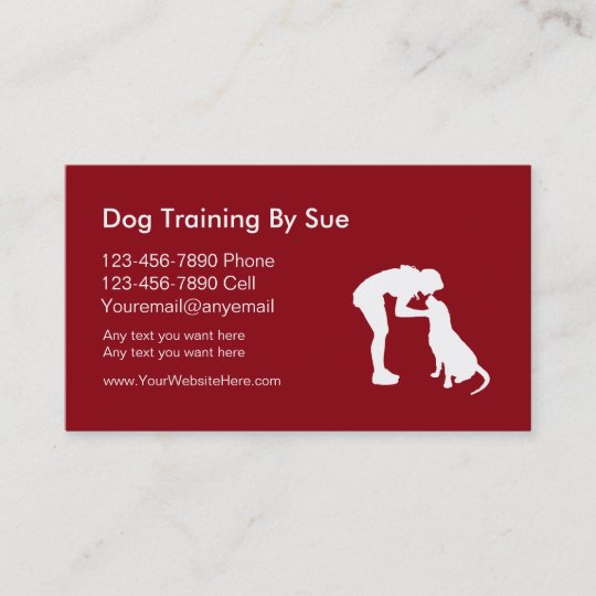 Dog Trainer Business Cards | Zazzle.com