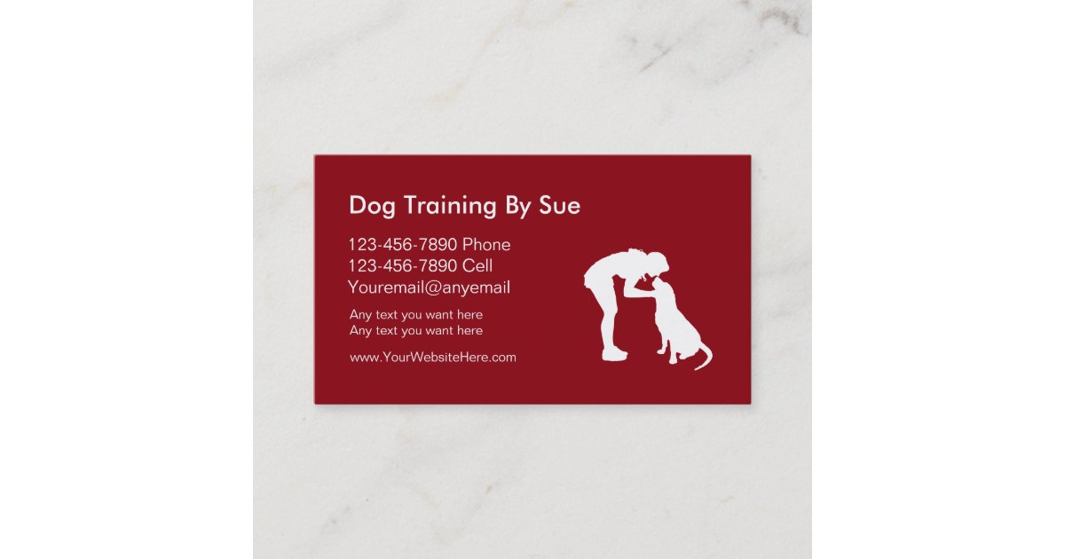 Dog Trainer Business Cards | Zazzle