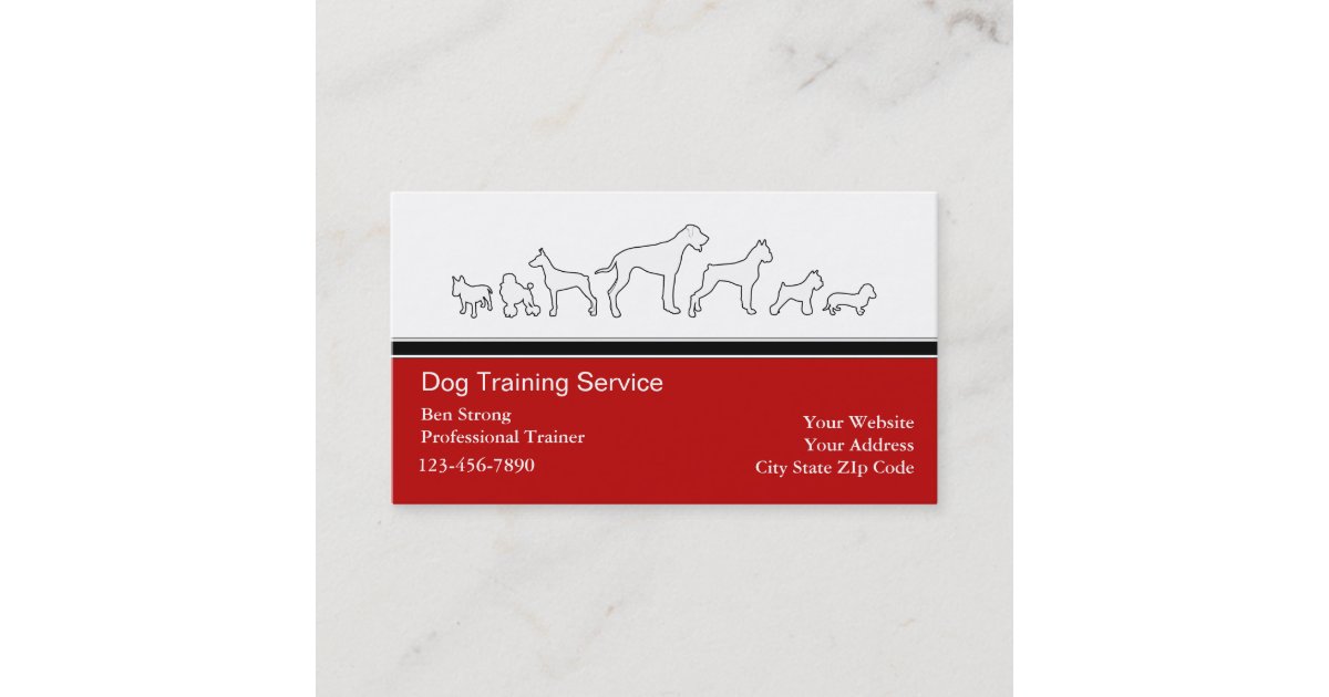 Dog Trainer Business Cards | Zazzle