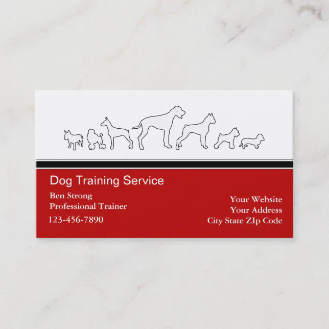 Dog Trainer Business Cards | Zazzle