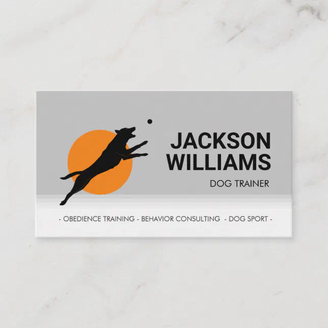Dog Trainer - Canine Behaviorist Business Card | Zazzle