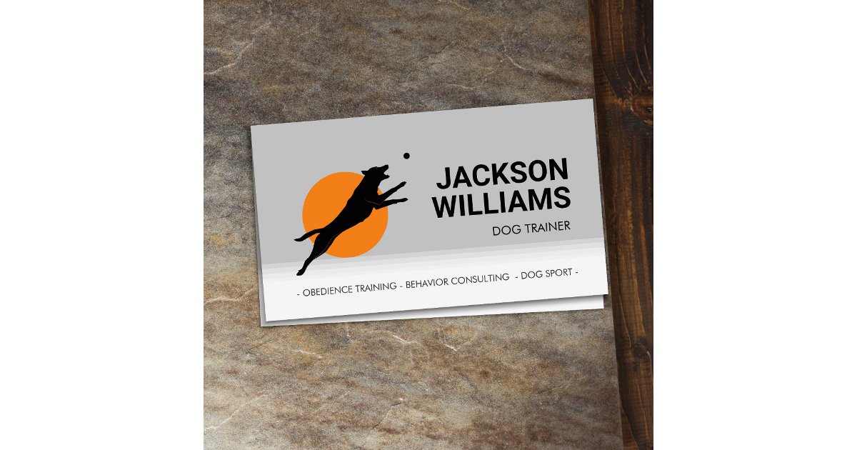Dog Trainer - Canine Behaviorist Business Card | Zazzle